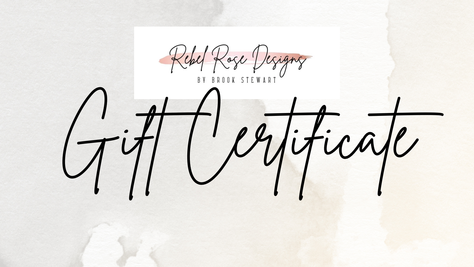 Gift Certificates – Rebel Rose Designs by Brook